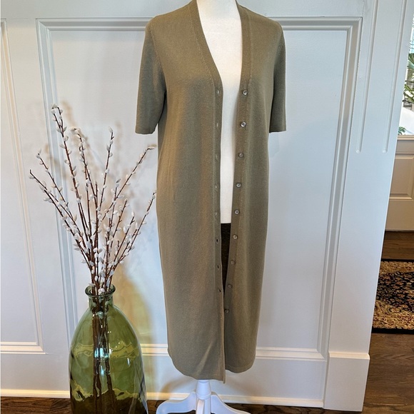J. Jill | Sweaters | Jjill Sz S 4 Linen Blend Short Sleeve Cardigan ...
